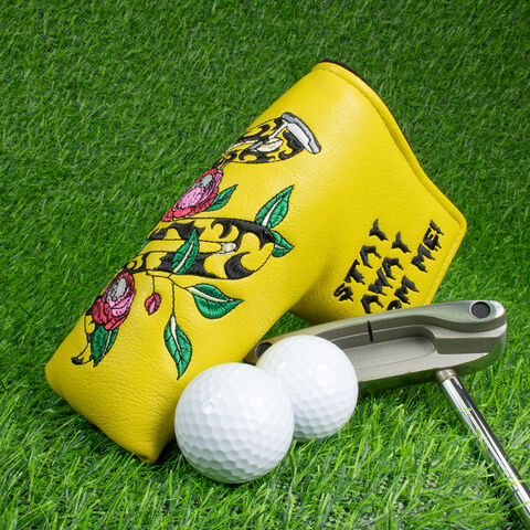 Buy China Wholesale Custom Embroidery Snake Logo Golf Blade Head Cover ...