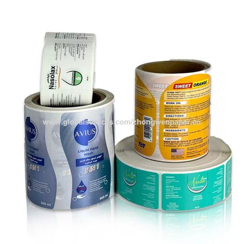 Custom Printed Waterproof Vinyl Stickers Self-adhesive Label Stickers ...