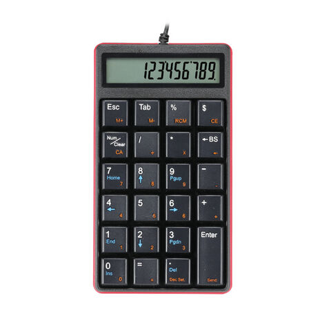 Wired Digital Keyboard Cashier Office Accounting Work With Screen ...