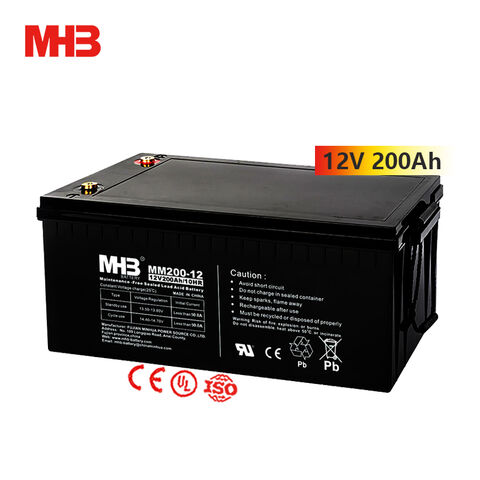 Mhb Rechargeable Solar Energy Storage 12v 200ah Agm Deep Cycle Marine ...