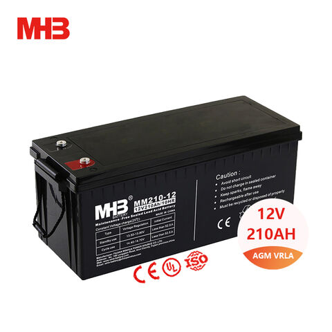 China Mhb Deep Cycle Battery 12v 210ah Storage Lead Acid Batteries For ...