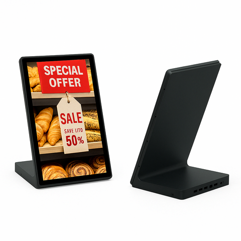 15.6 Inch Display Desk Stand Digital Signage Desktop Touch Screen Panel ...