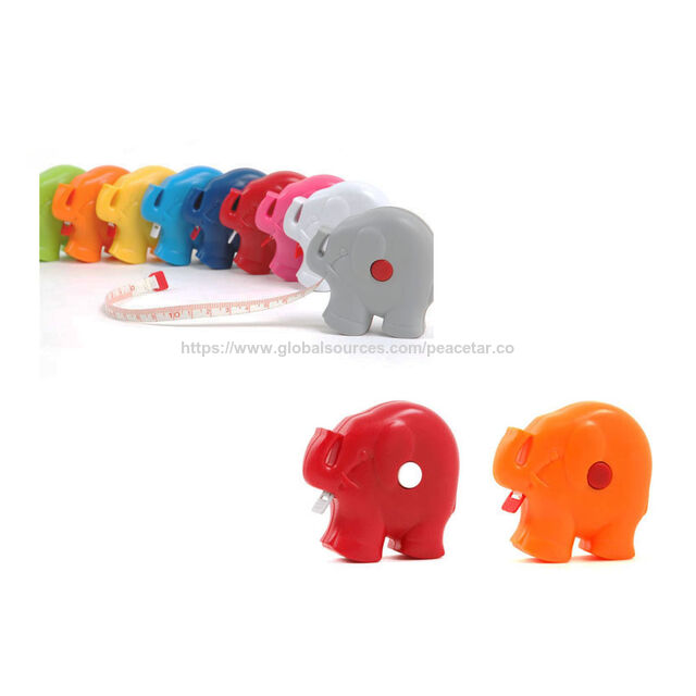 Measuring Tape In Fancy Elephant-shaped Housing Design. Tape Length Of ...