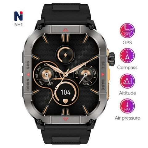 Nks33 Luxury Amoled Smartwatch With Gps & Magnetic Charging – High Tech ...