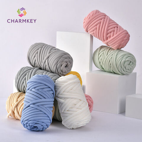Wholesale Stock 250gram 97%polyester And 3%spandex Knitting Yarn Silk ...