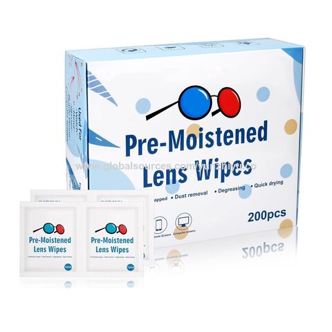 Individually Wrapped Organic Eyeglass Camera Scratch Free Pre-moistened ...