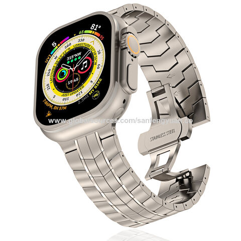 Suitable For Apple Watch Titanium Straps, Men's And Women's High End ...