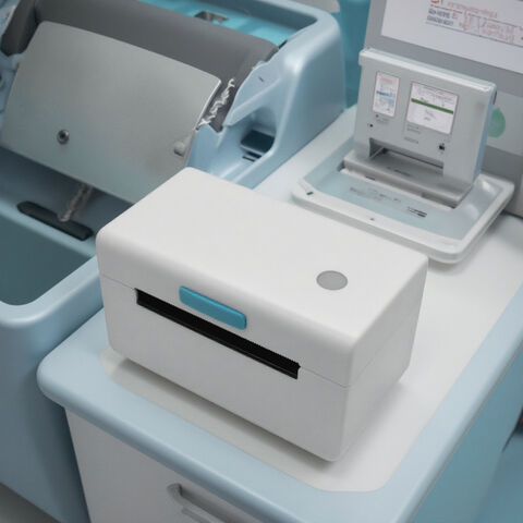 110mm Wireless Bluetooth Thermal Shipping 4x6 Label Printer Adhesive ...