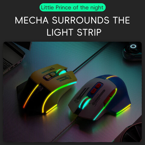 Professional 3600 Dpi Optical Sensor Backlight Wired 7d Gaming Mouse ...
