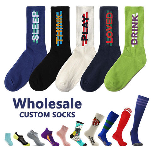 Bulk Buy China Wholesale Custom Basketball Socks Custom Pattern Logo ...