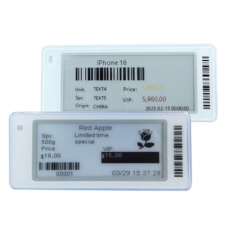 E Ink 2.9 Label Esl Bluetooth 5.0 Digital Price Tag Electronic Shelf ...