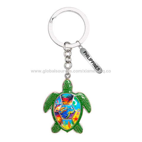 Custom Logo Metal Turtle Keyring Boracay Cebu Bohol Beach Souvenir ...