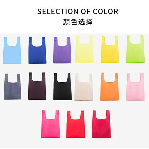 Heavy Duty Expandable Folding Tote Bag Large Reusable 190t Polyester ...