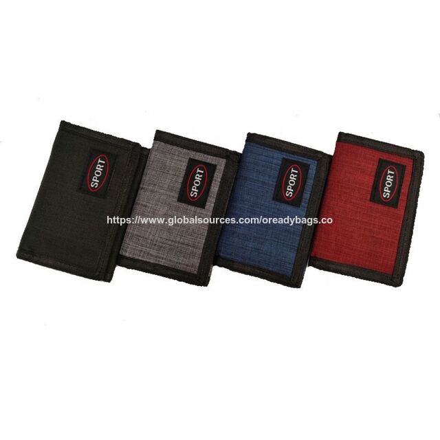 Bulk Buy China Wholesale Polyester Wallet Denim Wallet Trifold Wallet ...