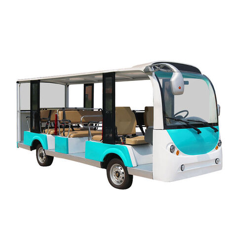 On Sale High Performance 72v 5kw Fully Enclosed Electric Shuttle Bus 14 ...