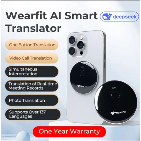 Wearfit Smartwatch Translation, Portable Translation Device With Over ...