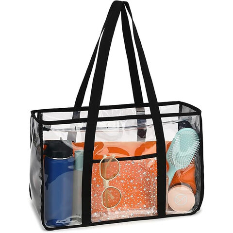 Clear Beach Bag For Women, Large Clear Tote Bag For Stadium Events ...