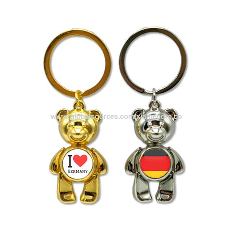 Custom Logo Zinc Alloy Metal Cute Movable Bear Germany Souvenir ...