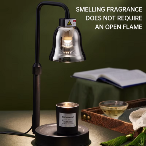 Height Adjustable Melting Wax Lamp Flameless Aromatherapy Lamp Glass ...