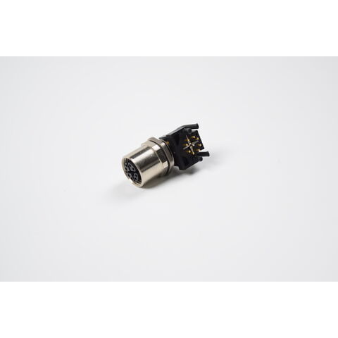 M12 8-pin Female Right-angle Connector To Standard Rj45 Panel Mount ...