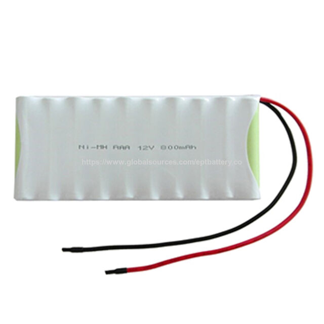 12v Ni-mh Rechargeable Cylindrical Battery Aaa Nimh Battery Pack 800mah ...