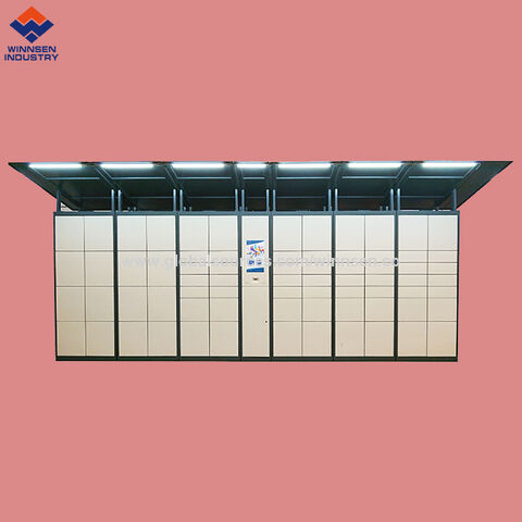 Smart Parcel Locker Smart Parcel Delivery Locker 7*24 Working Self ...