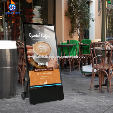 55 Inch Outdoor Floor Standing Interactive Waterproof Lcd Digital ...