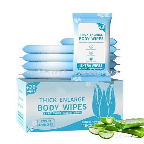 Ph Balanced Extra Thick Body Wipes Alcohol Free Natural Cleaning ...