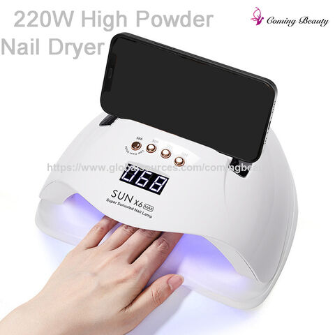 Wholesale Professional High Power Uv Nail Dryer Sun X6 Max 280w 66 Leds Uv Led Nail Lamp Gel ...