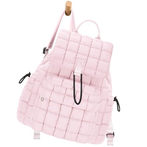 Lightweight Puffer Quilted Travel Backpack - Small Casual Daily Daypack ...