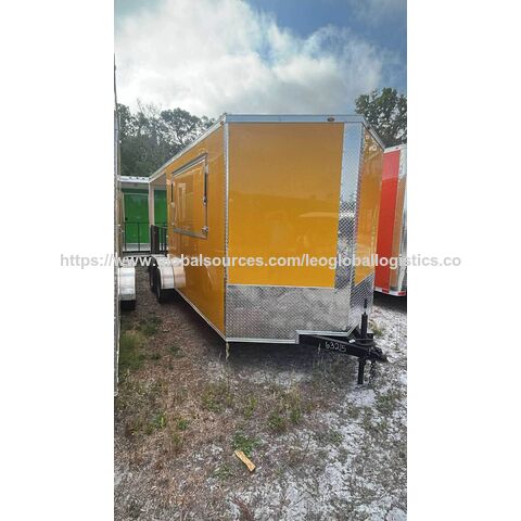 3 Axle Container Cargo Trailer Enclosed Box Cargo - Thailand Wholesale ...
