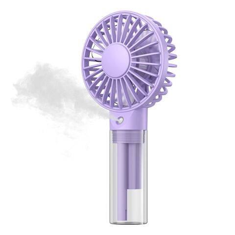 Portable 3-blade Handheld Misting Fan With 35ml Refillable Tank ...