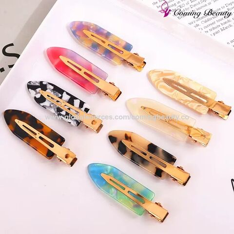 Wholesale Customized High Quality 7cm Acetate Hairpin Makeup Clip ...