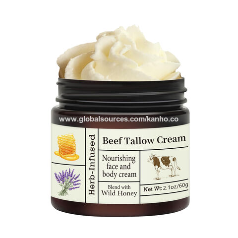 2oz Beef Tallow Cream,blend With Wild Honey,moisturizing Cream For ...