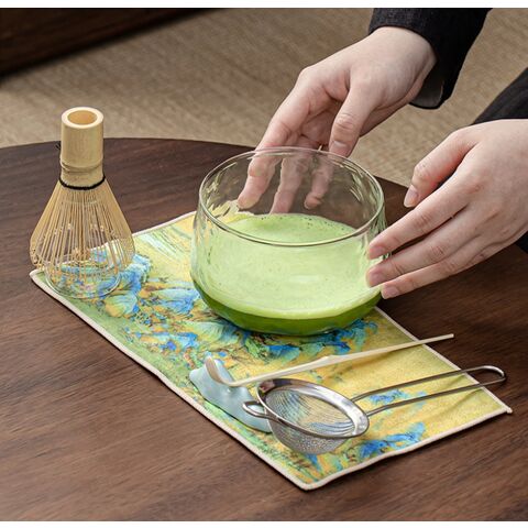 Matcha Tea Set Clear Glass Matcha Kit With Pouring Spout Bowl, Handmade ...