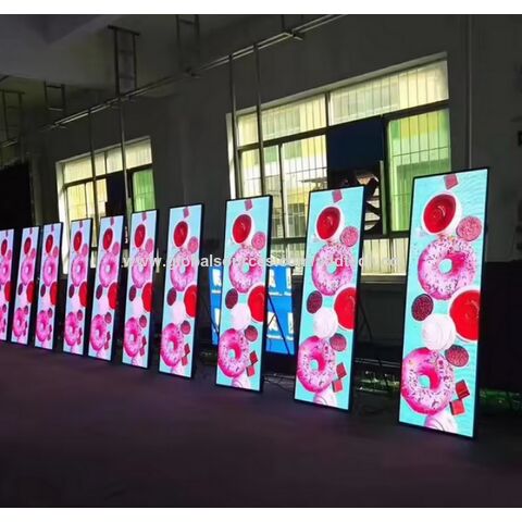 San José P2.5mm Led Electronic Poster 640x1920mm Advertising Led Mirror ...