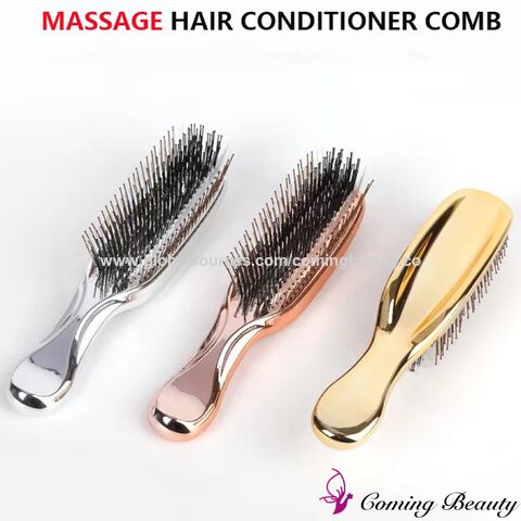 Hot-selling Electroplated Massage Comb Scalp Cleaning Hair Styling Comb ...