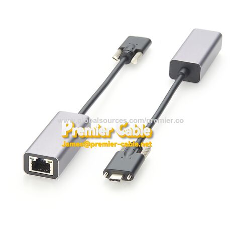 Buy China Wholesale Screw Locking Usb-c To Rj45 Ethernet Networking ...