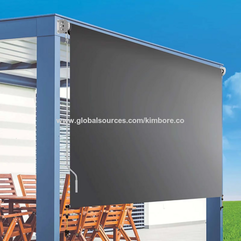 Hand Cranked Vertical Uv Resistant Retractable Folding Drop Awning ...