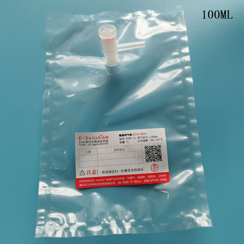 Esrf Gas Sampling Bags With One Pp Valve China Wholesale E-switch Brand ...