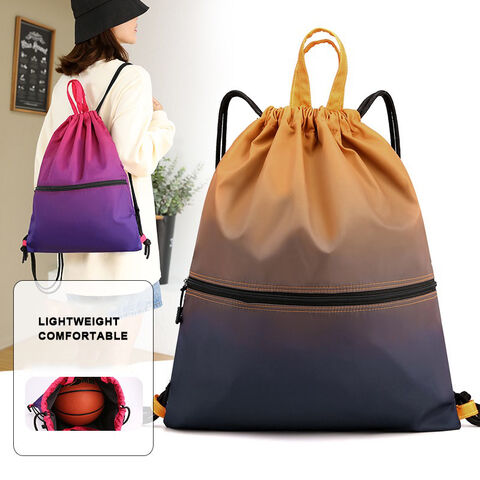 High Quality Custom Logo Wholesale Travel Drawstring Sport Polyester ...