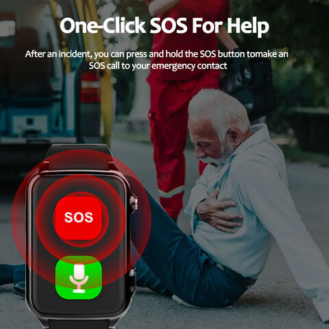4g Gps Elderly Smartwatch With Fall Detection And Heart Rate Monitoring ...