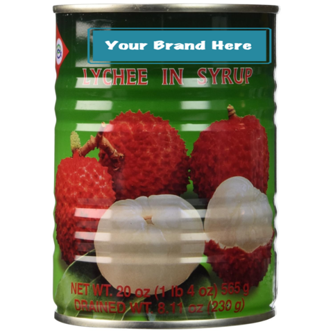Organic Canned Lychees - Best Oem Lychee In Can , Sweet & Tender (400g ...