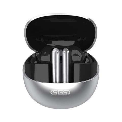 Bulk Ultra-sleek Tws Tech Earbuds In Silver-gray For Geeks - Buy China ...