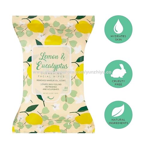 Alcohol Free Hydrate Skin Face Wipes Ultra Soft Organic Makeup Remover ...