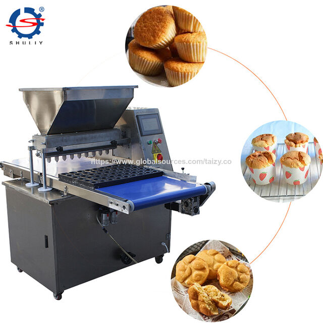 Automatic Cupcake Process Madeleine Make Machine Muffin Sponge Cup Cake ...