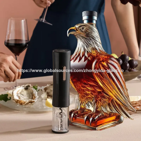 Artistic Glass Wine Decanter, With Unique Design Enhancing The Flavor ...