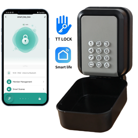 New Smart Digital Code Security Wall-mounted Lock Box Electronic Steel ...