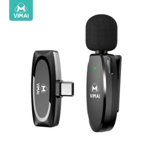 Vimai Hot Sale Black Mini Portable Wireless Microphone Lavalier ...