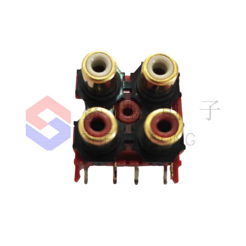 Manufacturer Wholesales Rca Female Jack 4 Pole Rca Pcb Mount Outlet ...